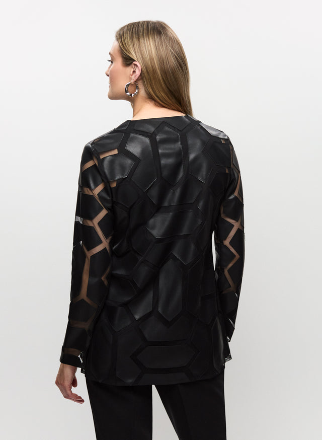 Joseph Ribkoff - Geometric Print Jacket
