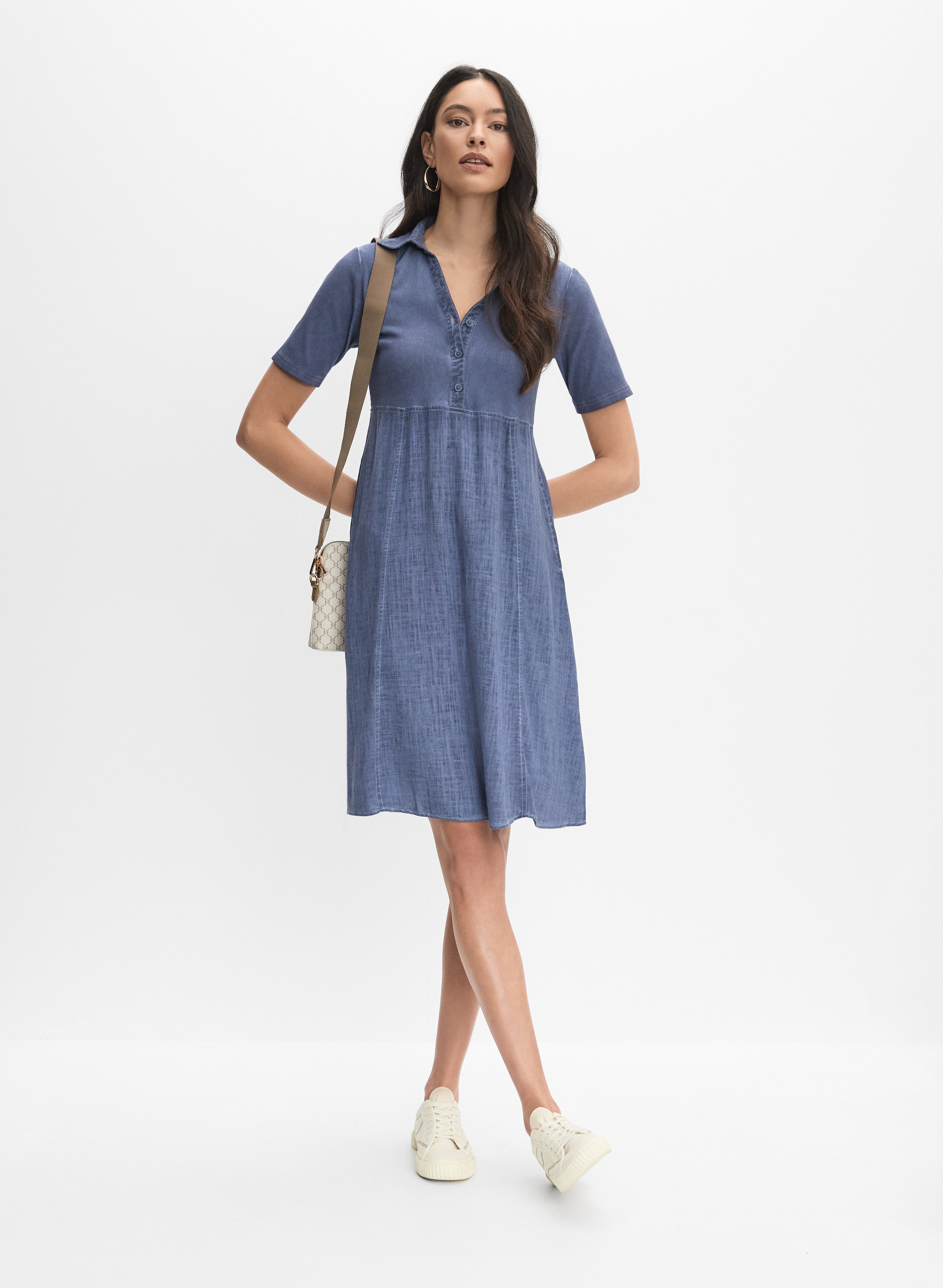 Garment-Washed Dress