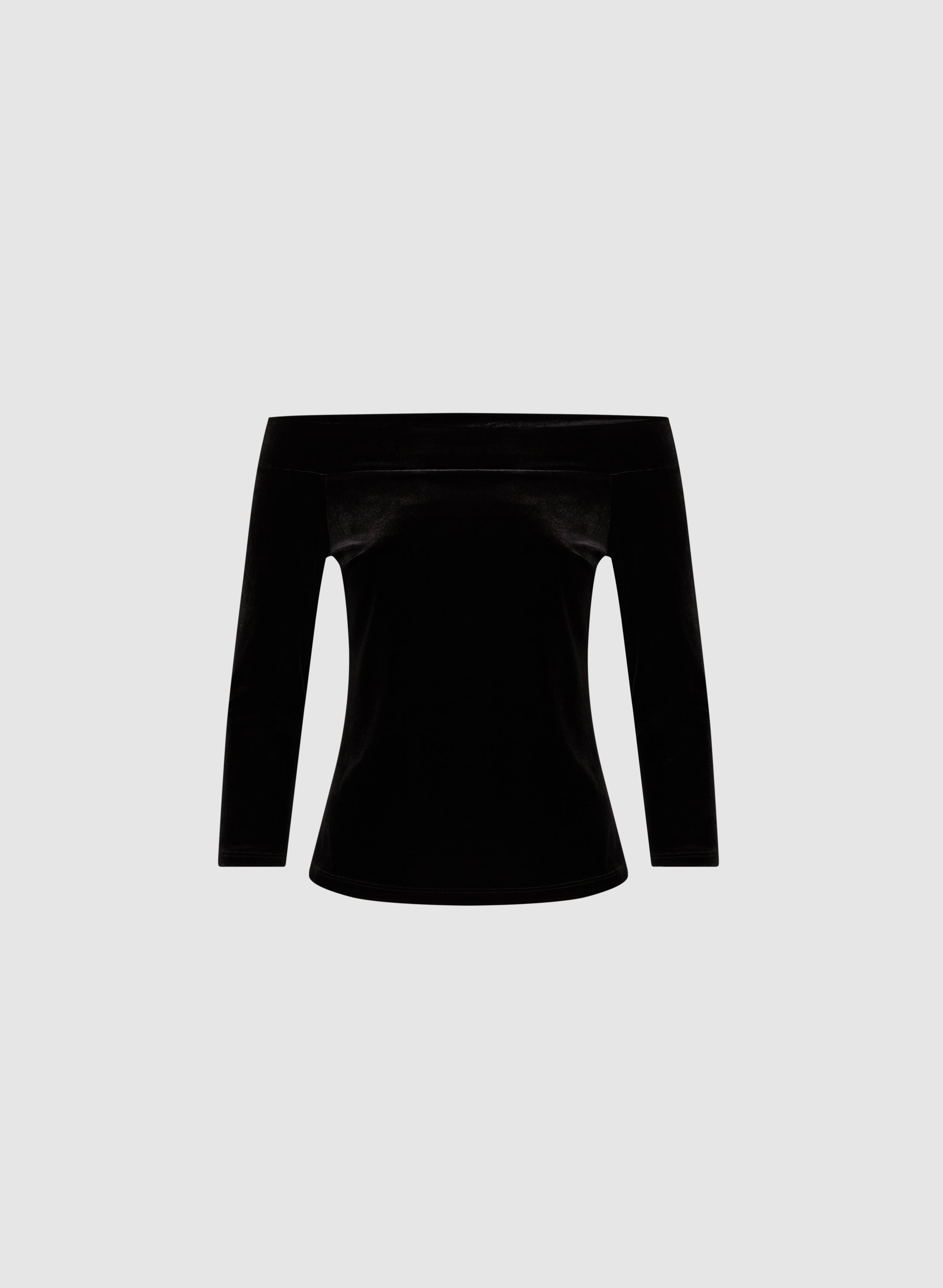 Velvet Off-the-Shoulder Top
