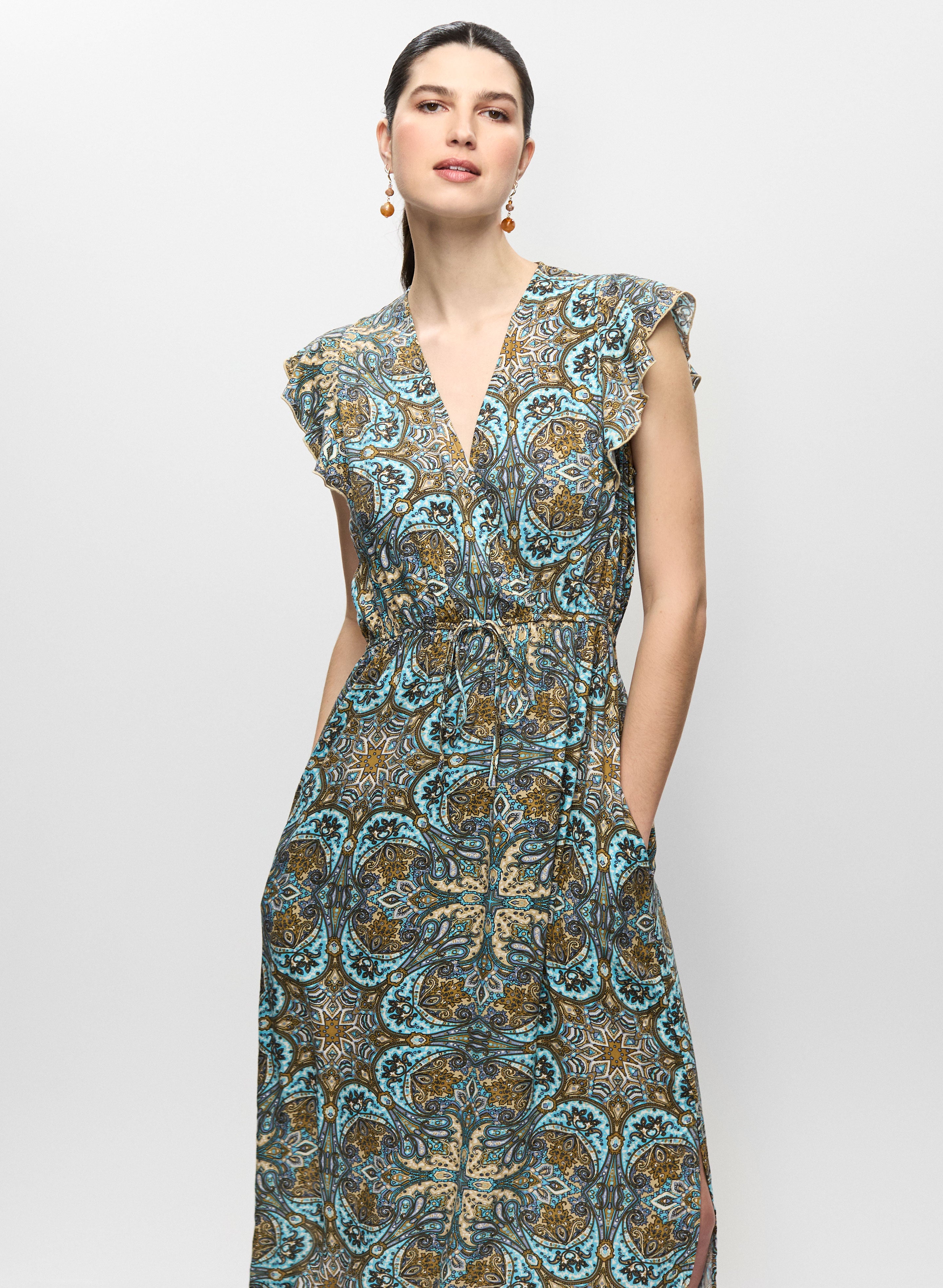 Abstract Print Dress