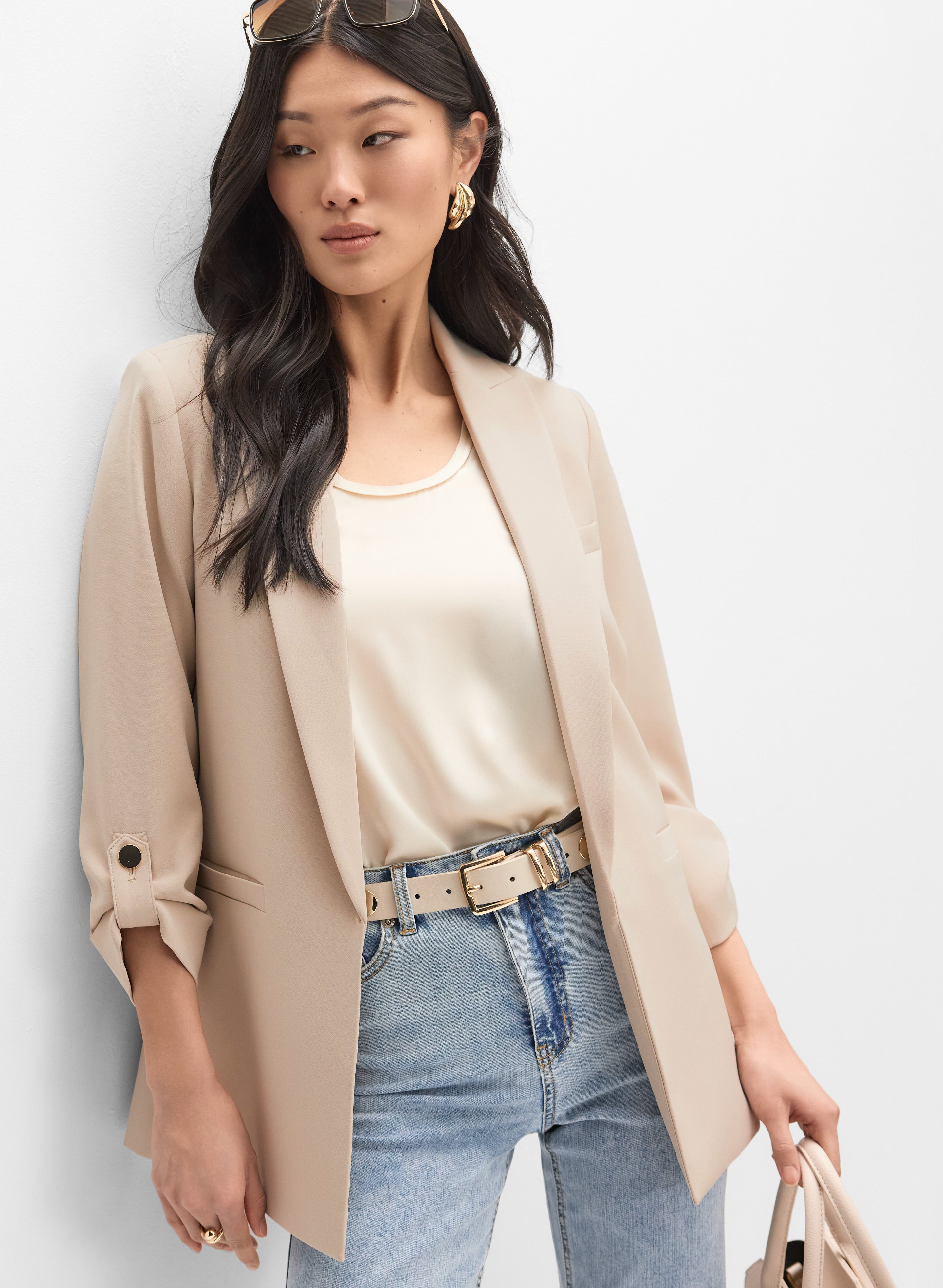 Rolled Sleeve Jacket